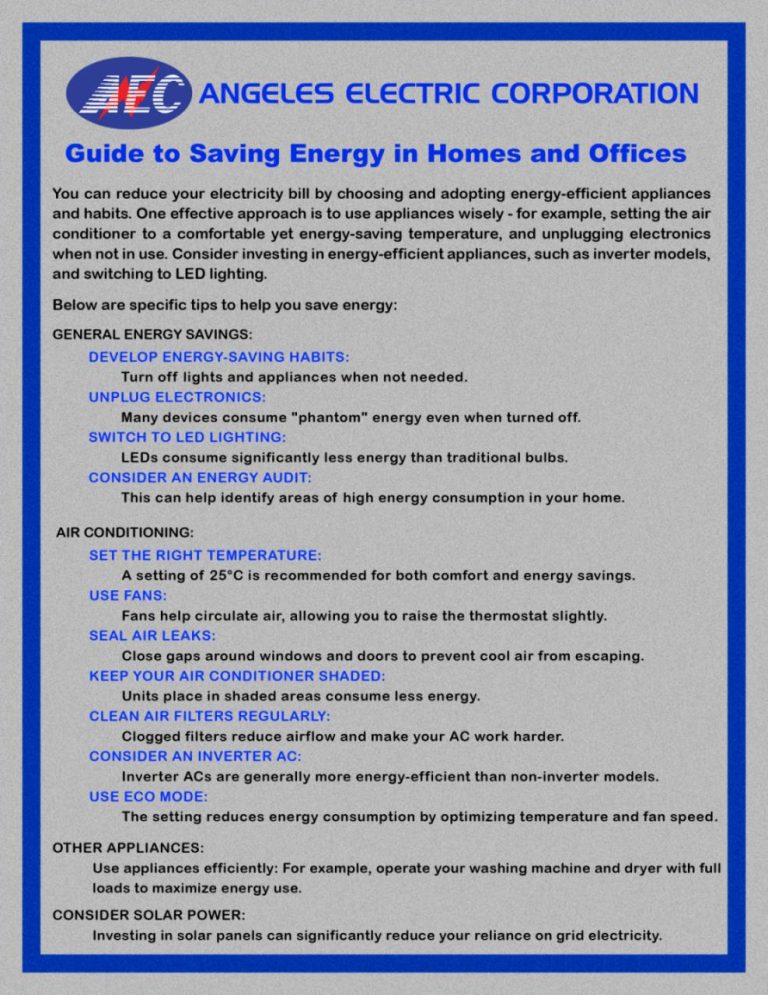 Advisories – Angeles Electric